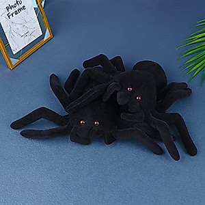 HWD Soft Spider Doll, Cute Stuffed Animals Dolls Plush Pranks Stuff Toys, Gifts for Kids, Toddler, Birthday, Halloween, Christmas (Small:7.8in x 11.8in)