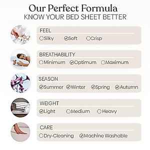 Queen Size White Color Flat and Fitted Sheet Set of 4 | Haus and Kinder 400 TC Hotel Luxury Breathable Bedding Sheets | 100% Long Staple Cotton, Sateen Weave Bed Sheets (Queen, White)