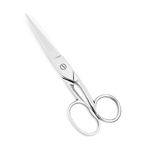 Yutoner Silver Office Scissors, Heavy Duty Sewing, Tailor Fabric Sewing Paper Cutting Shears Stainless Steel Cutter Leather Art Craft Office Scissors (6 Inch)
