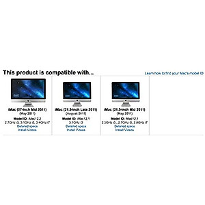OWC 1TB SSD Upgrade Bundle for 2011 iMacs, Mercury Electra 1.0TB 6G SSD, AdaptaDrive 2.5" to 3.5" Drive Converter Bracket, in-line Digital Thermal Sensor Cable, Installation Tools, OWCKITIM11HE1TB