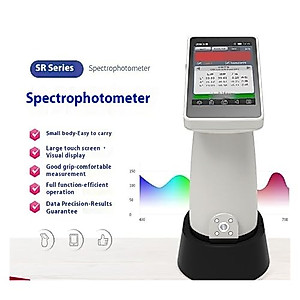 Colorimeter, SR210 Spectrophotometer Colorimeter, Plastic Paint Textile Printing Spraying Color Detector Reflectivity Meter(SR221 Full-Function 4mm)