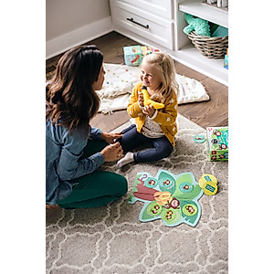 Peaceable Kingdom Monkey Around Toddler Game & Wiggle, Giggle, Monkey Around! Board Book Set – Encourage Movement, Gross Motor Skills and Interactive Play