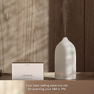 Vitruvi Essentials Kit, Essential Oil Starter Kit, 100% Pure Lavender, Eucalyptus, Grapefruit, Spruce, Essential Oil Set | Essential Oils for Diffusers Aromatherapy 4X 10ml (0.3 fl.oz), 4 Count