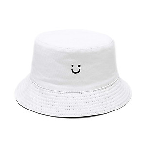 OCTEEN Bucket Hat Travel Bucket Hat 100% Cotton Sun Hat Unisex Beach Cap for Men Women Kid