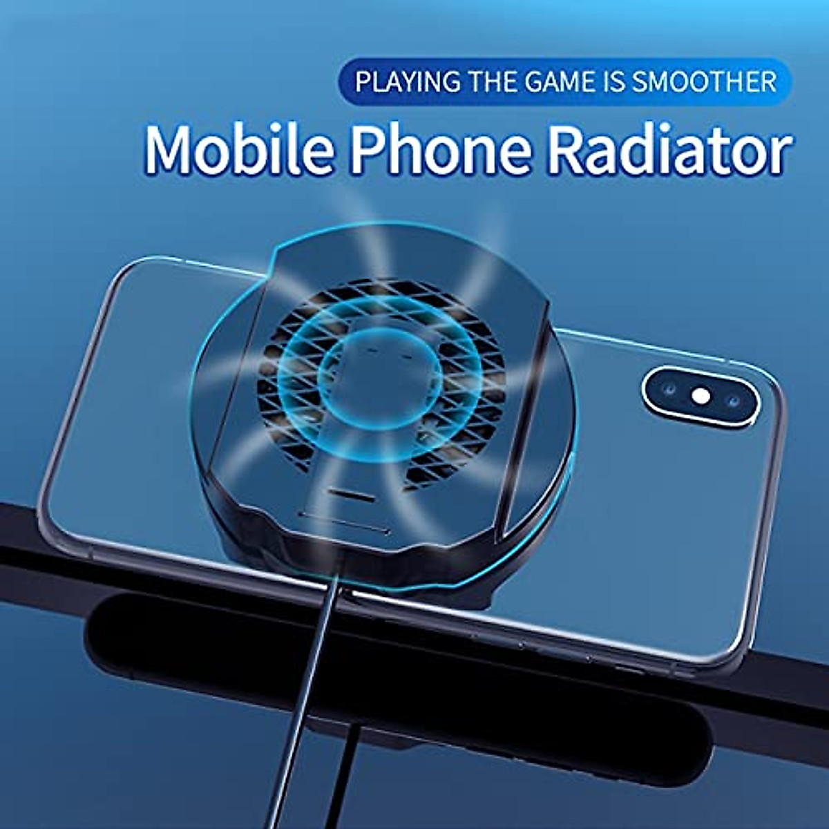 JYXDKD Universal Mobile Phone Radiator Gaming Phone Cooler Adjustable Portable Fan Holder Heat Sink