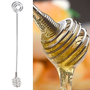 ISKYBOB 4 Pack Stainless Steel Honey Stick Dipper,19.6 cm/7.7'' Long