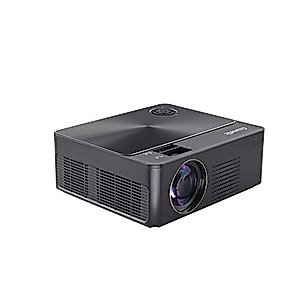 8500 Lumens Native1080p Projector, Gzunelic Home Theater Full HD Projector,80,000 Hours LED Lamp Video Proyector Built in 2 HI-FI Stereo Speakers with 2 HDMI USB AV VGA Audio Connections
