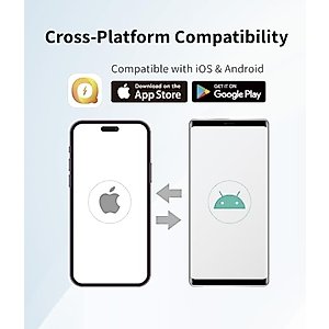 MAKTAR Qubii Duo - USB-A Flash Drive Fits iPad Flash Drive for Android Smartphone iPhone Backup Flash Drive iPhone Photo Backup Storage Device with File Organizer App - White w/o Micro SD Memory