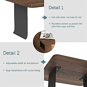 Sofa Arm Clip Table Sofa Armrest Tray Arm Table Clip on Tray Sofa Table for Wide Couches