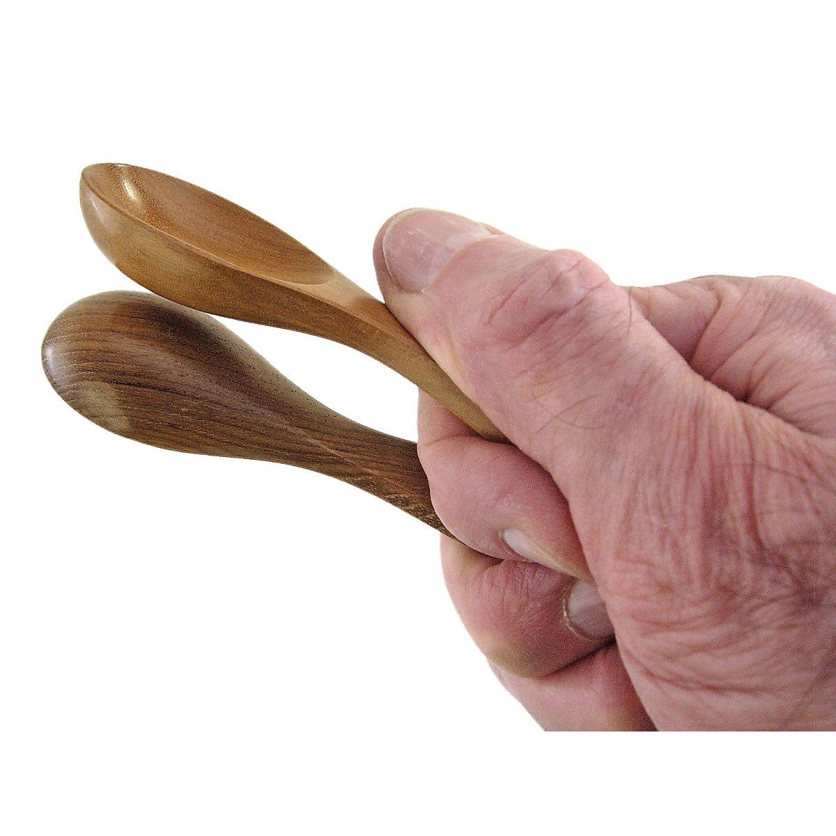 Pea Patch Teak Musical Spoons, Mini - w/free instruction booklet