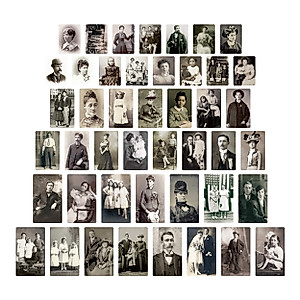 Tim Holtz, Advantus Found Relatives Vintage Portraits, black and white
