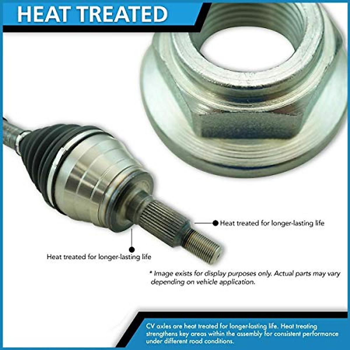 South Mud Bay Front Complete CV Axle Shaft Assembly LH Pair 2pc Compatible with CE LE 08 XRS CSA82608