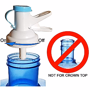 Water Dispenser Valve for 50mm Threaded Top Water Bottle, Reusable Water Jug Cap Plastic Spigot Faucet- (For Threaded Tops ONLY) (Threaded)