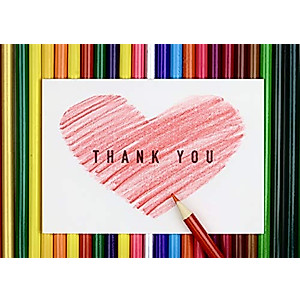 Verbaa 100 Premium Paper Thank You Cards With Self-Seal Envelopes - 2 Designs of Elegant Modern Thank You Cards For Any Occasion - Wedding, Engagement, Funeral, Graduation, Business (100-pack)