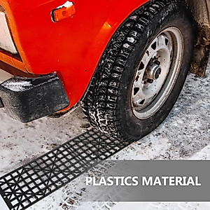 FAVOMOTO Automotive Wheels 3 Pairs Car Car Wheel Anti- Skid Pad Tires Traction Board Foldable Auto Traction Mat Wheel Anti Skid Car Accesories