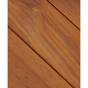 Seachrome Rectangular Shower Shelf with Rail in a Satin Finish and Natural Teak Wood Insert