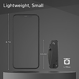 CIVIVI Baby Banter Pocket Folding Knife for EDC, 2.34" Blade Small Knife with Titanium Thumb Stud Opener C19068S-2