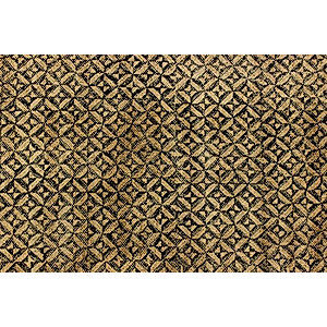 Casavani Indian Handmade Area Rug Geometric Brown & Beige Round Area Dhurrie Best Uses For Garden Yoga Mat Rugs For Kids Room,Bedroom,Dining Room,Balcony,Kitchen For 3x3 4x4 5x5 Feet 8x8 Feet Round