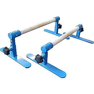Tumbl Trak Parallette Bars Blue, Adjustable