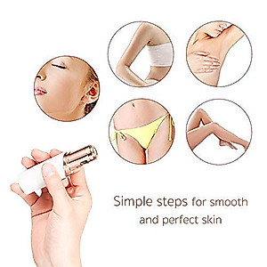 tuokiy Facial Hair Remover Replacement Head,Generation 1 Single Halo,18K Rose Gold Plated Blades,8 Count, First Generation (FIT with GEN 1 HAIR REMOVER)