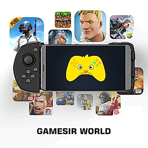 Mobile Game Controller GameSir G6, Android Wireless Bluetooth Gaming Controller, One-Handed Gamepad with Joystick for CODM/PUBG/ROS