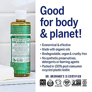 Dr. Bronner’s Pure-Castile Liquid Soap (8 oz, Almond)