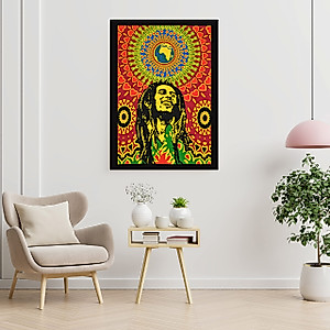 Flying Trade Wall Hanging Tapestry Trippy Smoke Poster Bedroom Décor Tapestries Room Décor Rasta Aesthetic Hippie Sublime Decoration Poster For Jamaican Party 30X45 Inch(One World)