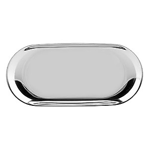 Stainless Steel Decorative Tray Jewellery Cutlery Cosmetic Organiser Bathroom Sundry Sutlery for Bathroom Living Room (5kg/11lb Capacity)