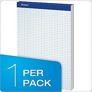 Ampad Evidence Quad Dual-Pad, Quadrille Rule, Letter Size (8.5 x 11.75), White, 100 Sheets per Pad (20-210)