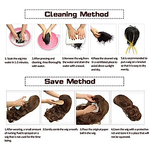 Baruisi Long Red Black Wig Silky Straight Synthetic Heat Resistant Side Bangs Halloween Costume Hair Wigs for Women