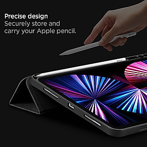 Spigen Urban Fit Designed for iPad Pro 11 inch Case M2 4th Generation (2022) / 3rd Generation (2021) / 2nd Generation (2020) / 1st Generation (2018) with Pencil Holder - Black