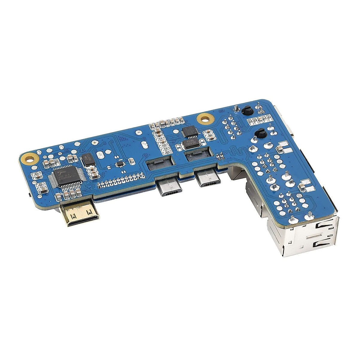 waveshare Pi Zero to Raspberry Pi 3 Model B/B+ Adapter, Onboard 4-CH USB Interface, 100M Ethernet Port and HDMI Port, Alternative for Raspberry Pi 3B/B+, Support Pi Zero and Zero 2W