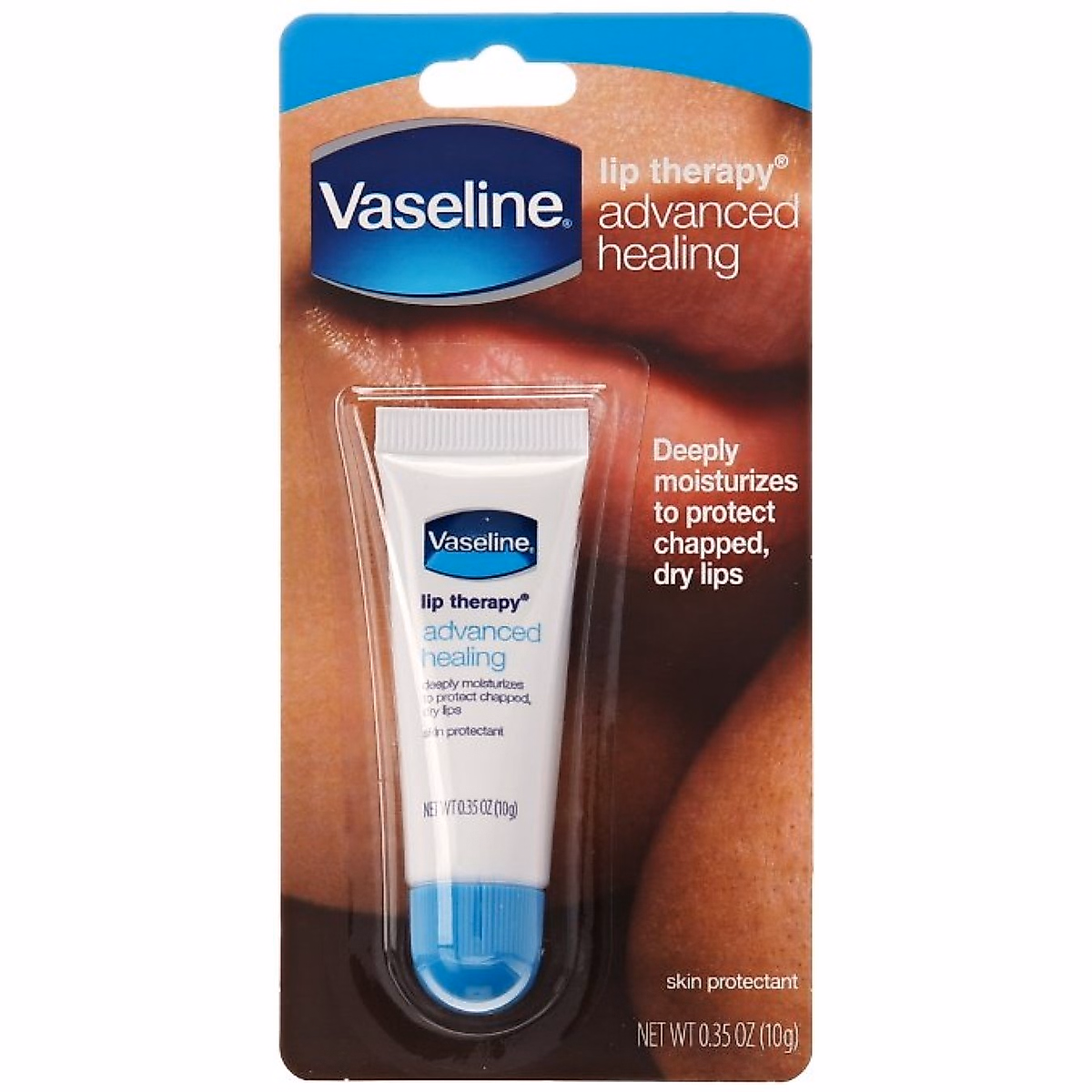 VASELINE Lip Therapy Advanced Healing Formula, 0.35 Oz (6 Pack)