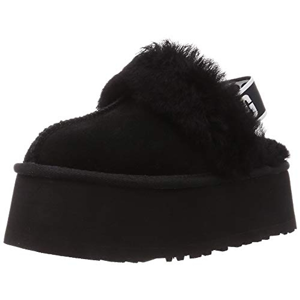UGG Women's Funkette Slipper, BLACK, 9