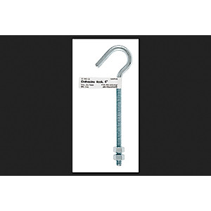 Hampton Medium Zinc-Plated Silver Steel 6 in. L Clothesline Bolt Hook 160 lb. 1 pk
