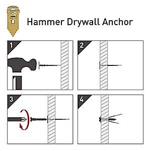 Barkan TV Wall Mount, 19 - 65 inch Fixed, Drywall No Stud No Drill Screen Bracket, Holds up to 71lbs, Auto Lock Patented, 5 Year Warranty , Fits LED OLED LCD, Including 6 ft 4K HDMI Cable Black