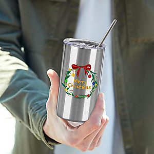 YOUKE OLA 16 Pack Tumblers Blanks Bulk Skinny Straight Tumbler Stainless Steel Double Wall Insulated Water Bottles with Lid & Straw for DIY Gift, 12oz Silver