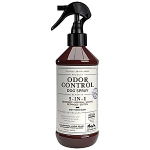 Rosen Apothecary 5-in-1 Odor Control Dog Spray, 240ml/8 fl oz, Spray for Dogs with Odor Issues, Oatmeal, Lavender and Tea Tree Oil, Detangles Fur