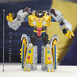 Transformers Toys Cyberverse Action Attackers Ultimate Class Grimlock Action Figure - Repeatable Seismic Stomp Action Attack - for Kids Ages 6 & Up, 11.5"