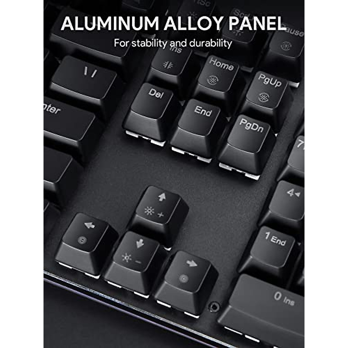 BLOOTH Mechanical Gaming Keyboard RGB Backlit 104 Keys, Red Switches Customizable Key with 12 LED RGB Color Modes, 7 Levels Brightness and Speed Adjustment, USB Wired for PC Gamers