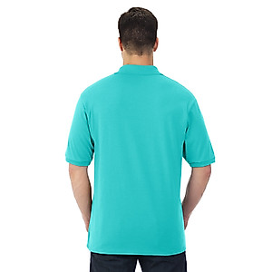 Jerzees Men's Spot Shield Short Sleeve Polo Sport Shirt, Safety Orange, 2X-Large