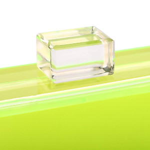 MILANBLOCKS Neon Transparent Clear Acrylic Plastic Hard Party Clutch Purse