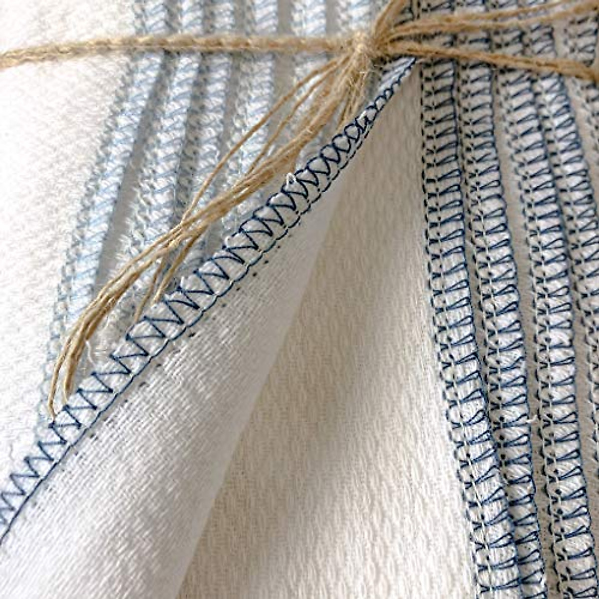 Winter Chill in Blue 1 dozen Paperless Towels on Bright White