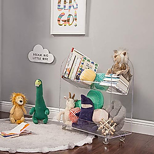 Babyletto Presto Portable Bookcase and Cart in Acrylic