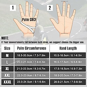 COFIT Motorcycle Gloves for Men and Women, Full Finger Touchscreen Motorbike Gloves for BMX ATV MTB Riding, Road Racing, Cycling, Climbing, Motocross - Black L