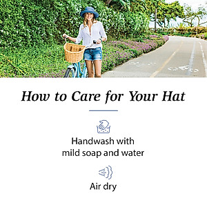 Women’s Casual Traveler Sun Hat – UPF50, Broad Brim, Packable, Canvas White