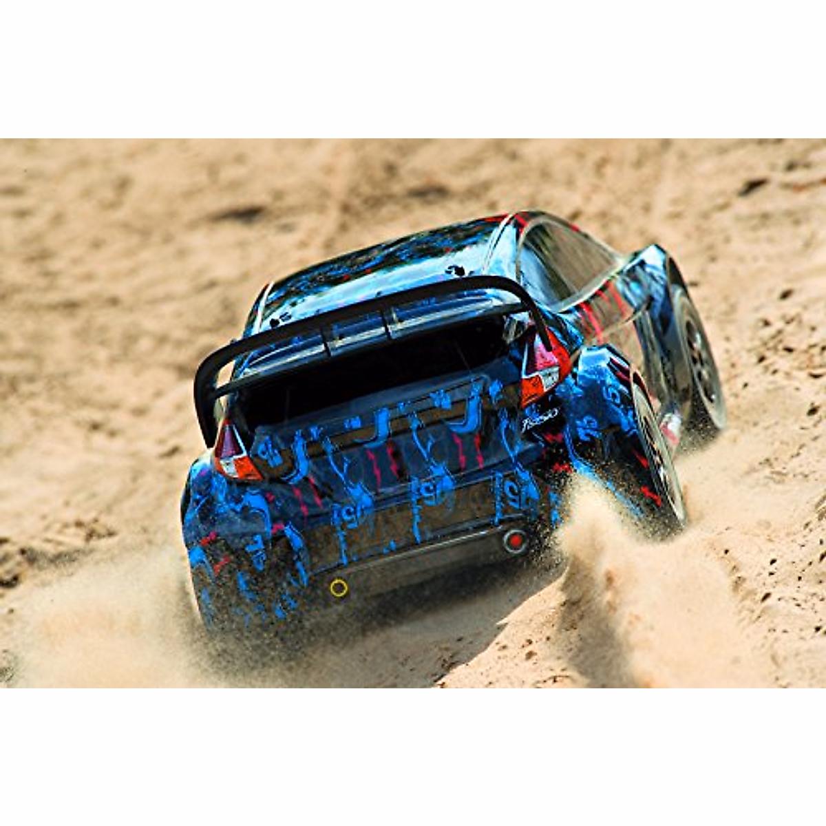 Traxxas 1/10 Scale Remote Control Awd Ford Fiesta ST Rally Race Car with TQ 2.4GHz Radio