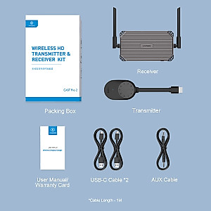 Hagibis Wireless HDMI Transmitter and Receiver, Wireless HDMI Extender Kits & Wireless Display Dongle, Plug and Play HDMI Adapter for TV, Camera, Streaming, Laptops, PC, Media, PS4/5