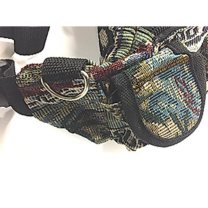 Explorer Large Polyester Waist Fanny Bag Purse Pack Men Women Girl Kids Outdoors Running Climbing Cute Fashion Waterproof Water Bottle Holder (Large/16 x 6 x 4-Inch, Route66)