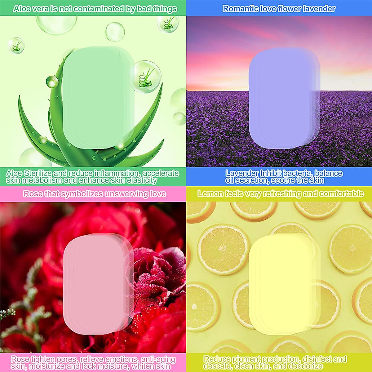 fancyou 400PCS Portable Paper Soap Sheets Refill(No Soap Box),Foaming Hand Soap for Travel,Mini Disposable Hand Washing Skin Friendly for Outdoor,Camping Hiking(Refill pack)